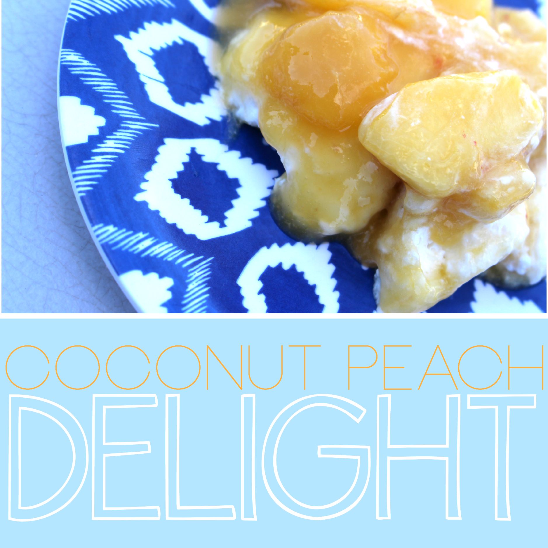 Layered Peach Coconut Delight